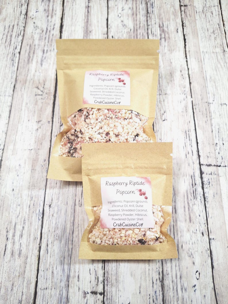 Raspberry Riptide - Popcorn Mix - Hermit Crab Food - Homemade ...