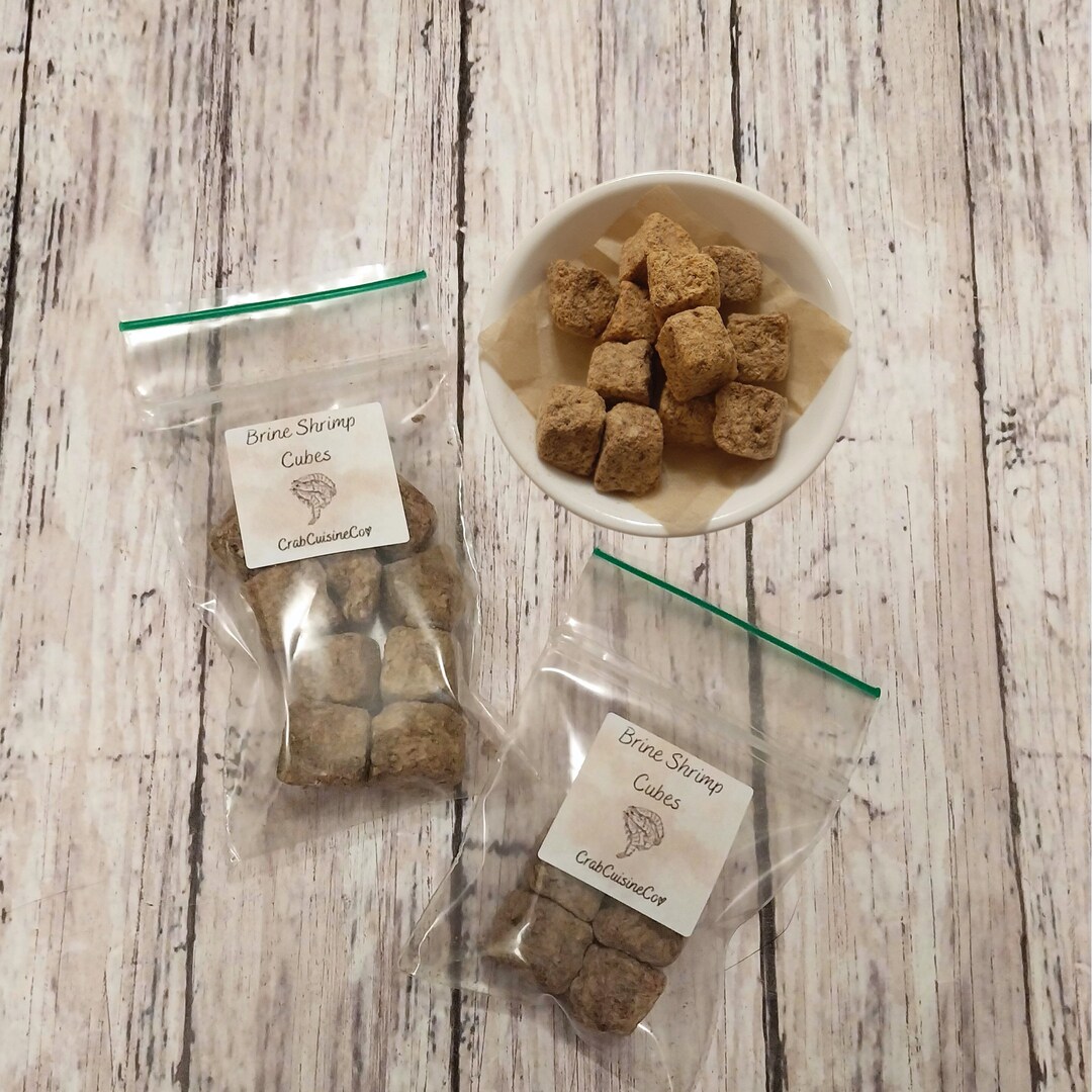 Brine Shrimp Cubes - Hermit Crab Food - Protein - Crabcuisineco - Etsy