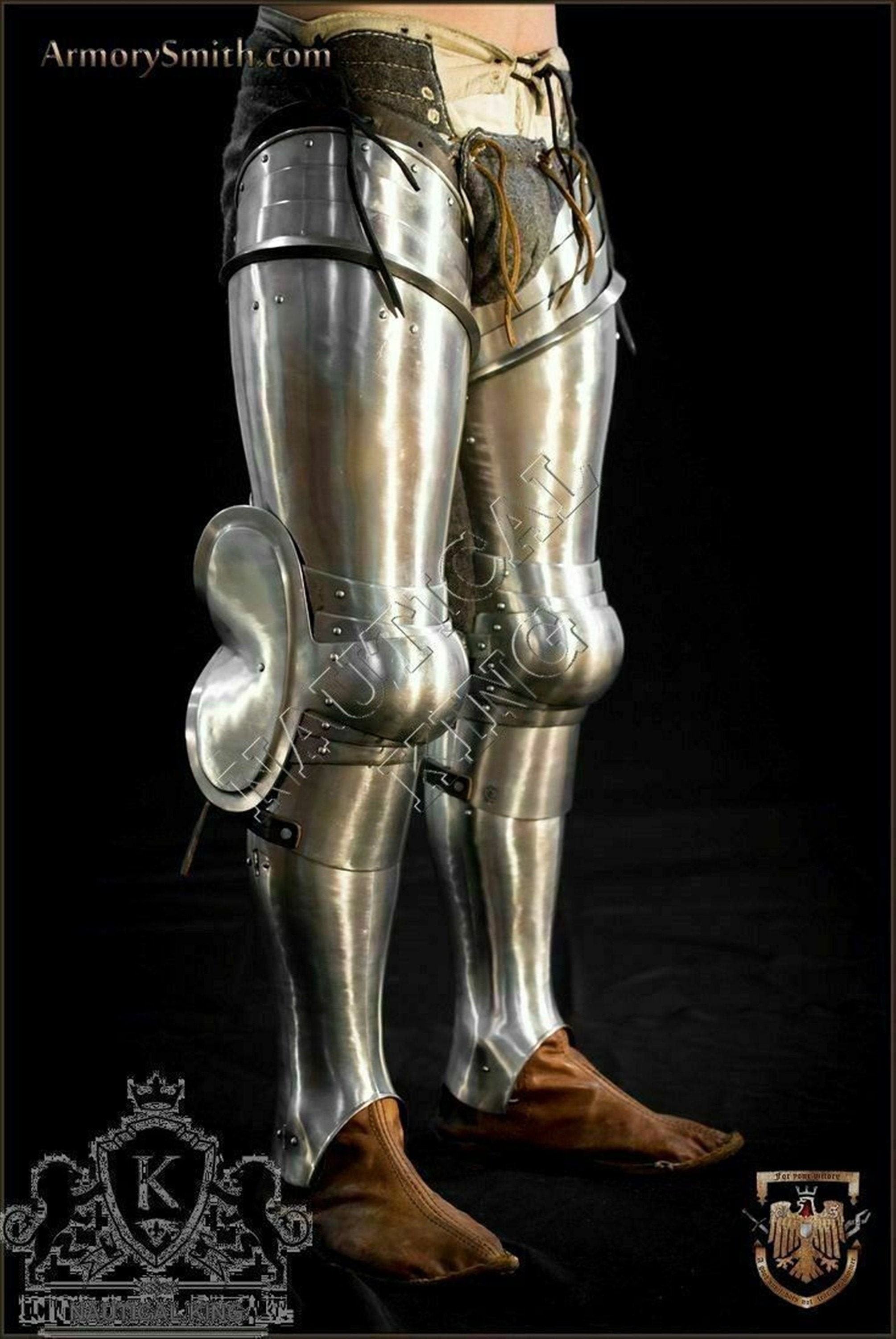 Medieval Knight Full Leg Armour | Etsy