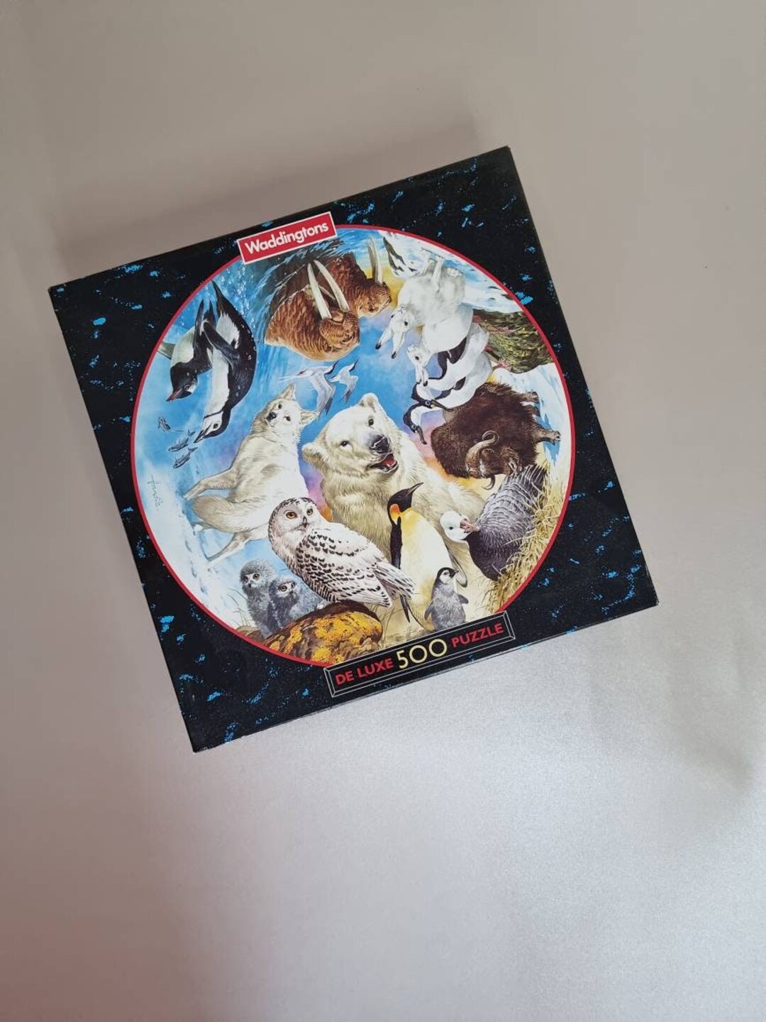 Round Puzzle Waddingtons Puzzle De Lux 500 Puzzle Polar Puzzle - Etsy