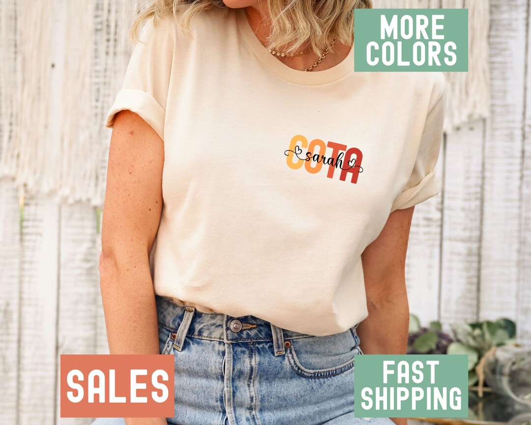 Personalized COTA Shirt, Custom COTA Nurse T-shirt, Custom COTA T Shirt ...
