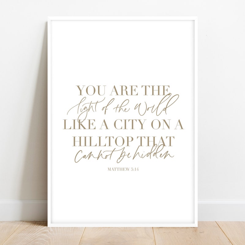 Matthew 5 14 - Etsy