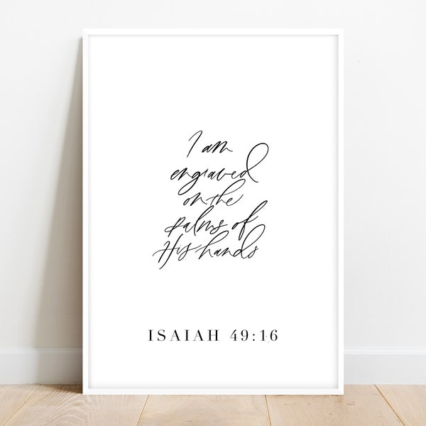 Isaiah 49 16 - Etsy