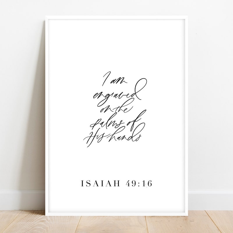 Isaiah 49 16 - Etsy