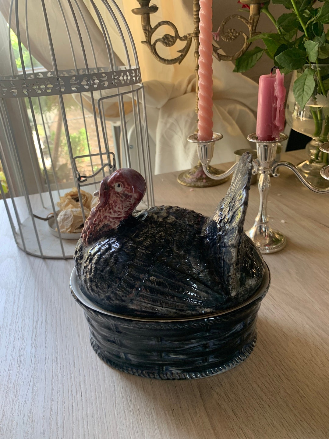 Vintage Terrine Mold in the Shape of a Turkey. French Turkey Terrine ...