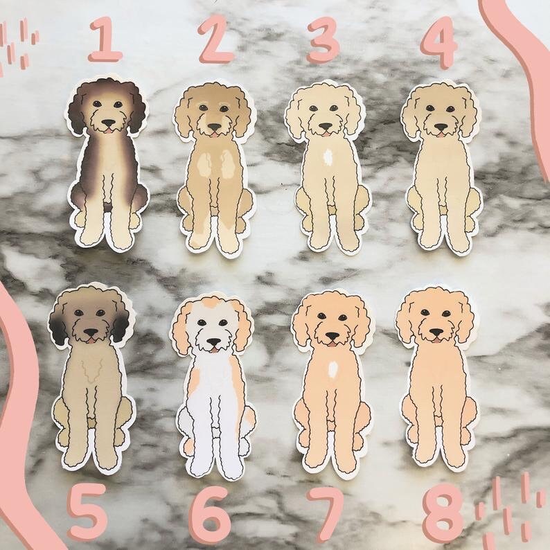 Custom Poodle Sticker Doodle Sticker Laptop Sticker | Etsy