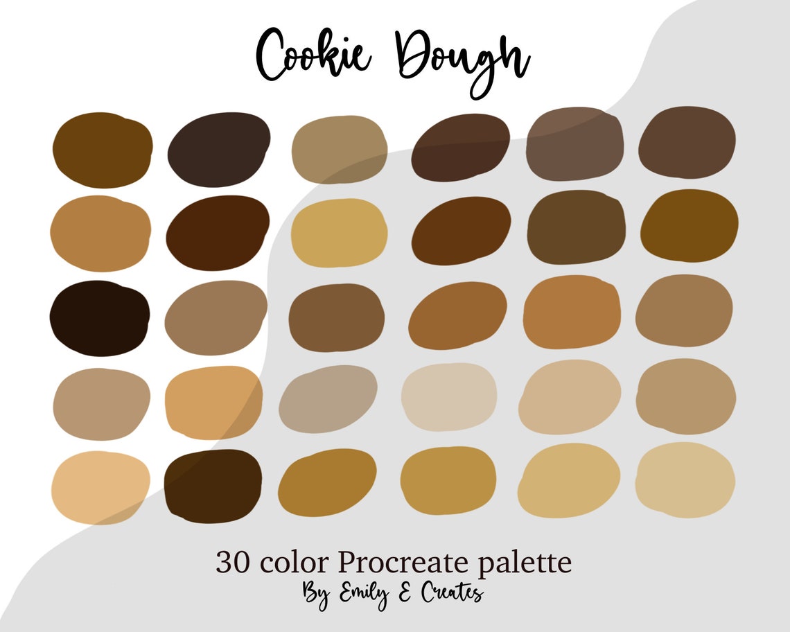 Cookie Dough Procreate Color Palette Procreate Tool Instant - Etsy