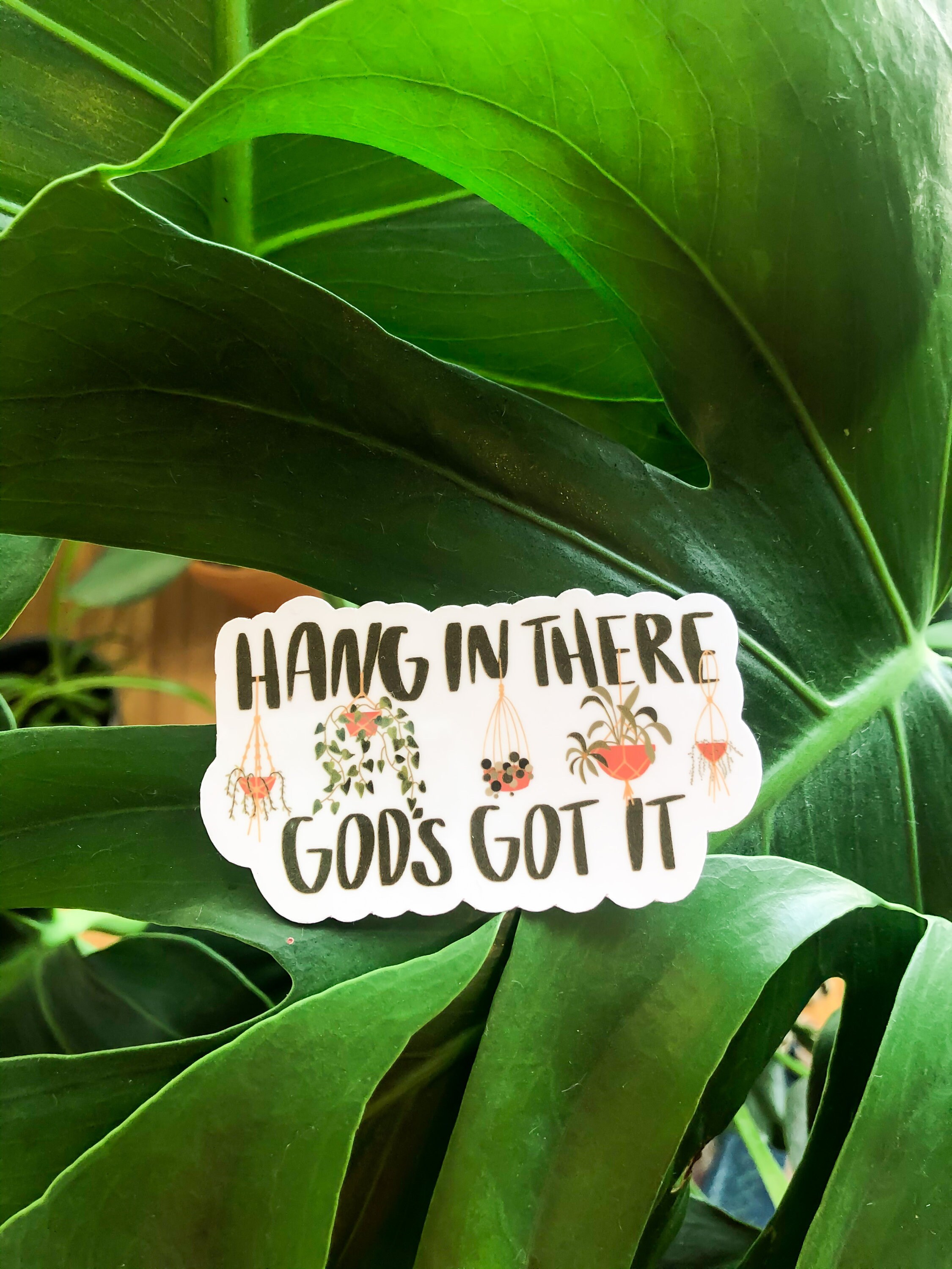 Hang in There Gods Got It Sticker Sticker for Hydroflask - Etsy UK