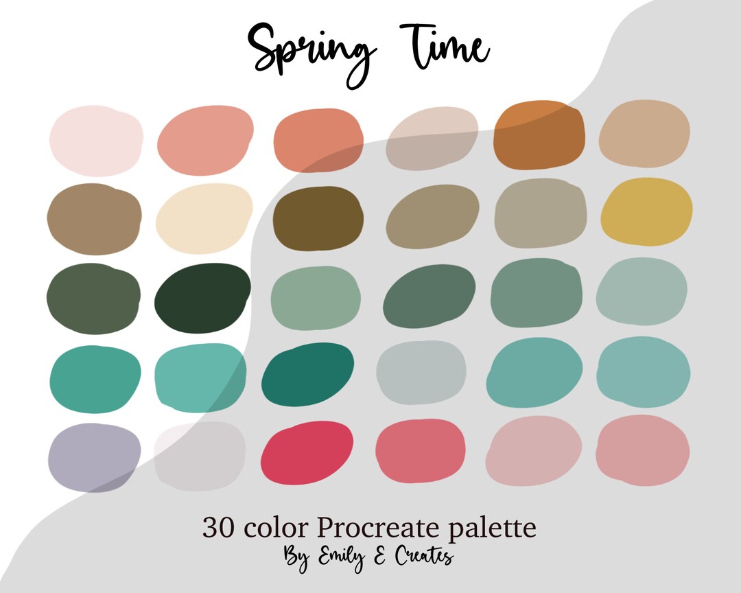 Spring Time Procreate Color Palette Procreate Tool Instant - Etsy