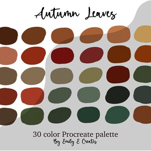 Autumn Leaves Procreate Color Palette Procreate Tool Instant Download ...