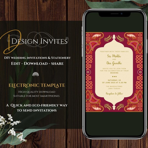 Arabic Engagement Invitation - Etsy