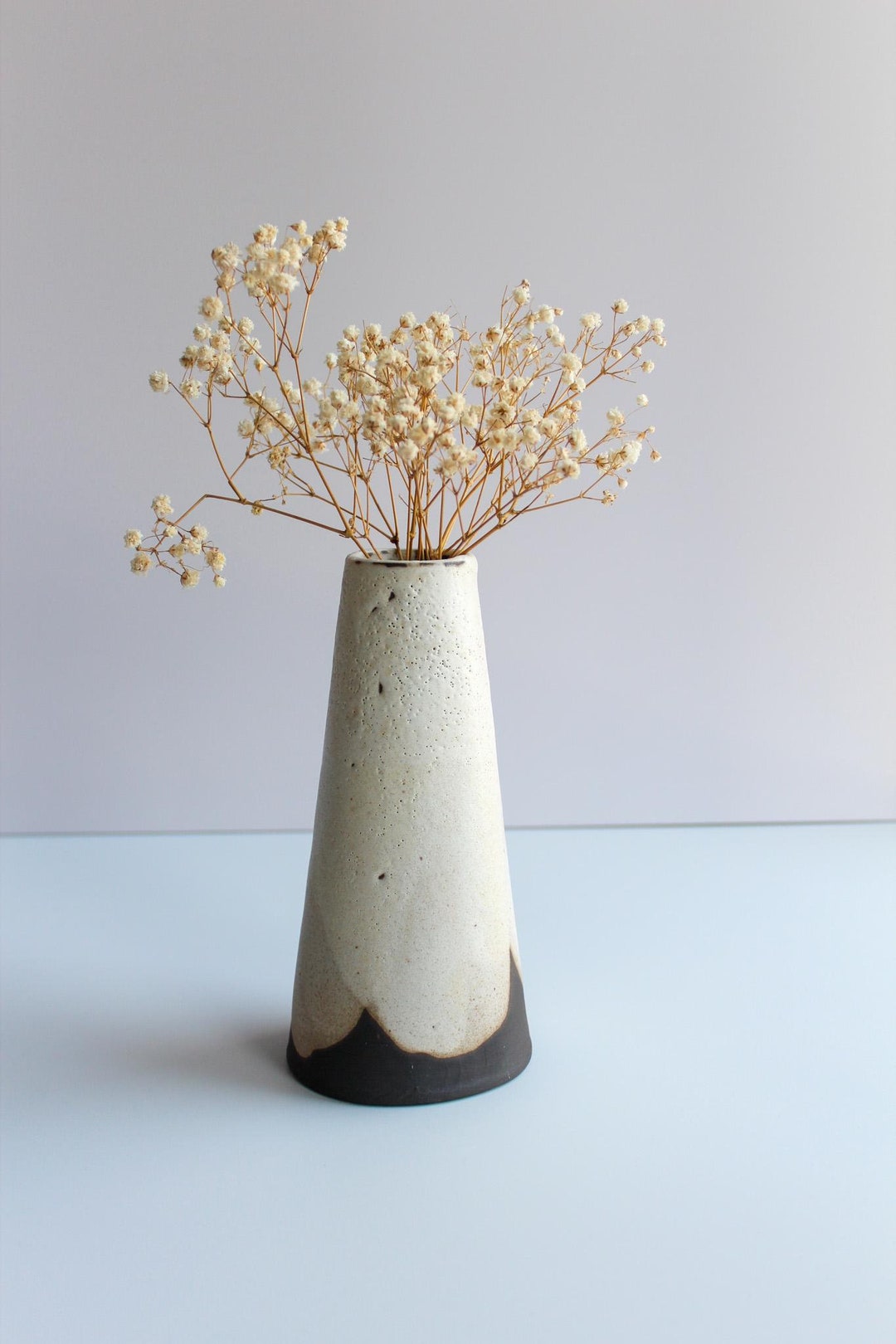 Cone Shape Vase Made From Dark Clay - Etsy