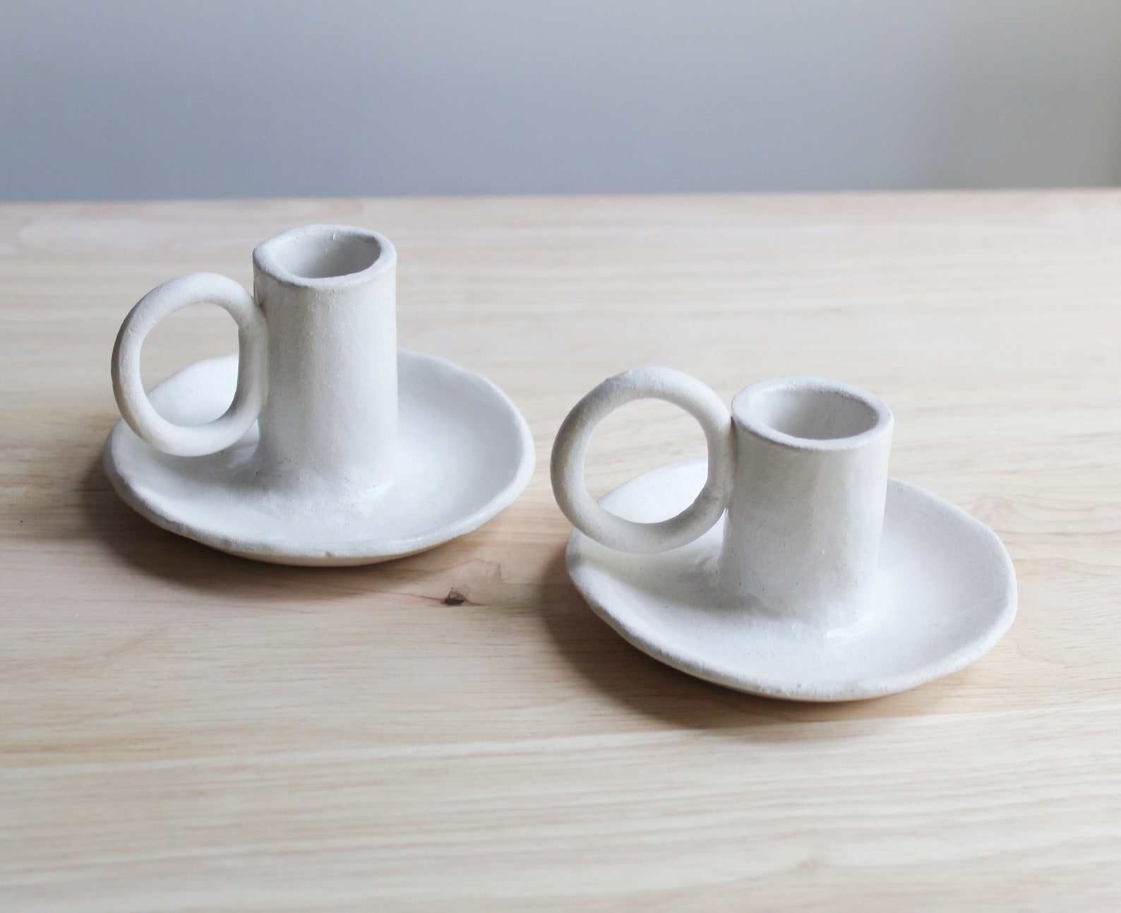 Candle Holder Candle Holder With Handle Ceramic Candle - Etsy