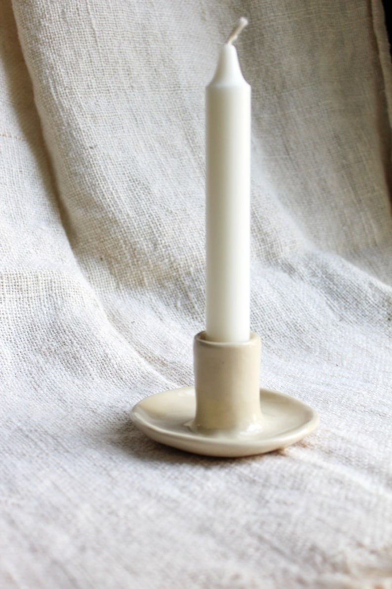 Candle Holder Candle Holder With Handle Ceramic Candle - Etsy
