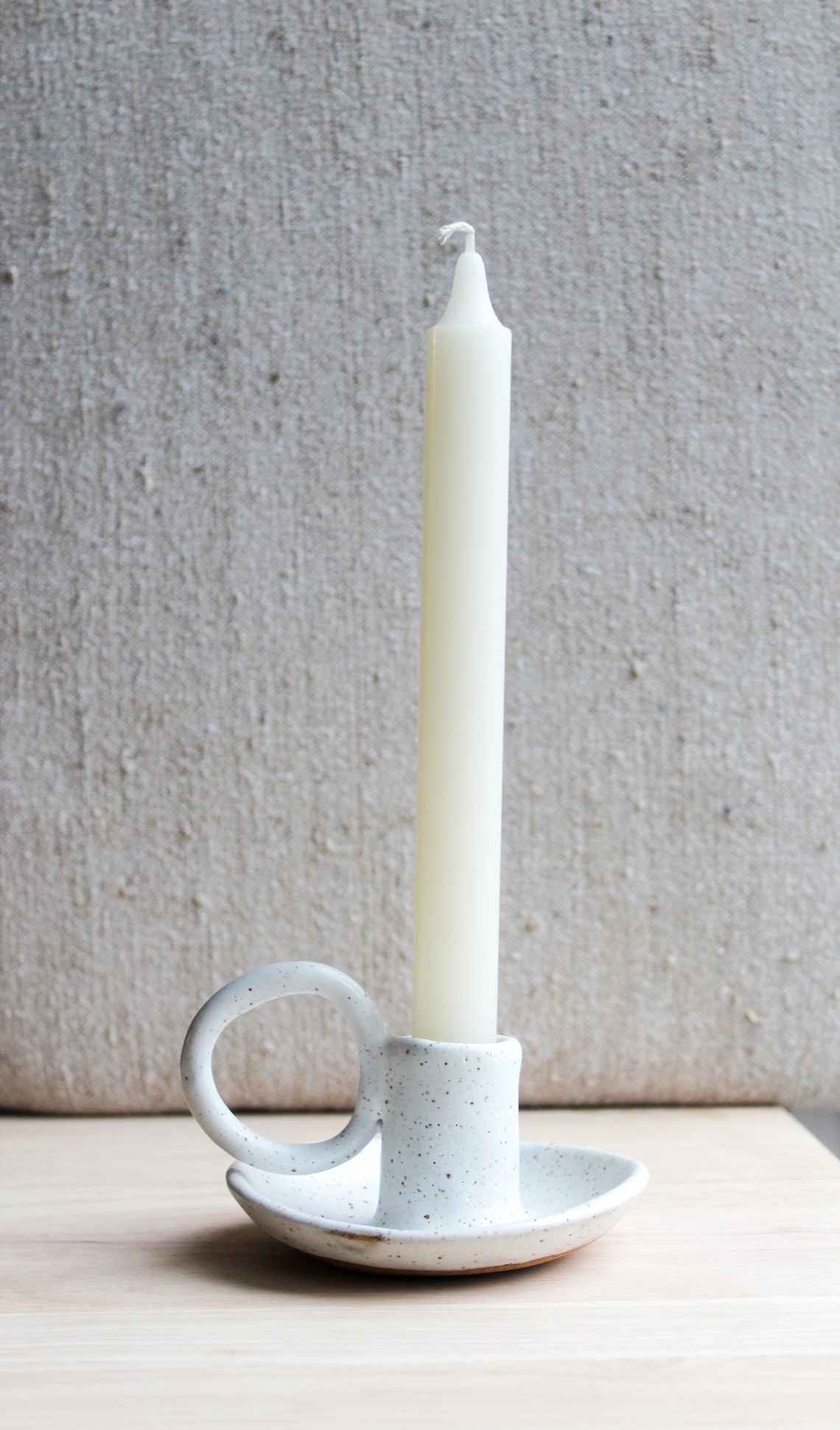 Candle Holder Candle Holder With Handle Ceramic Candle - Etsy