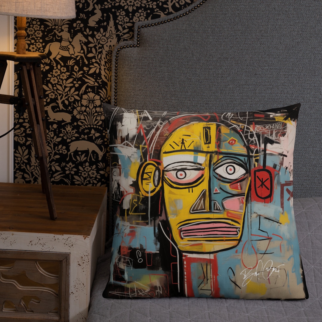 Throw Pillow for Couch or Chair, Abstract Art Deco, Picasso Style Home ...