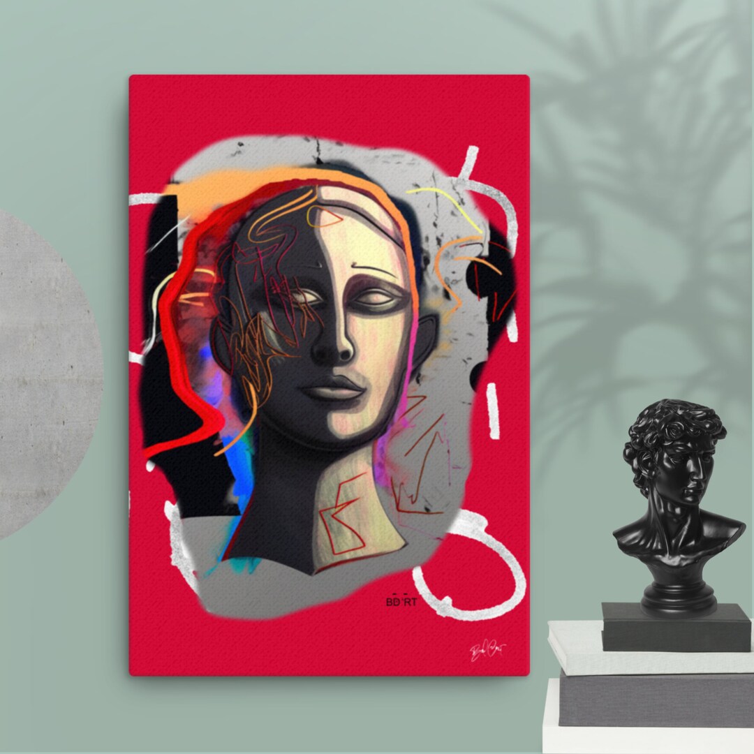 Bold Expressionist Painting for Modern Interior Design, Original ...