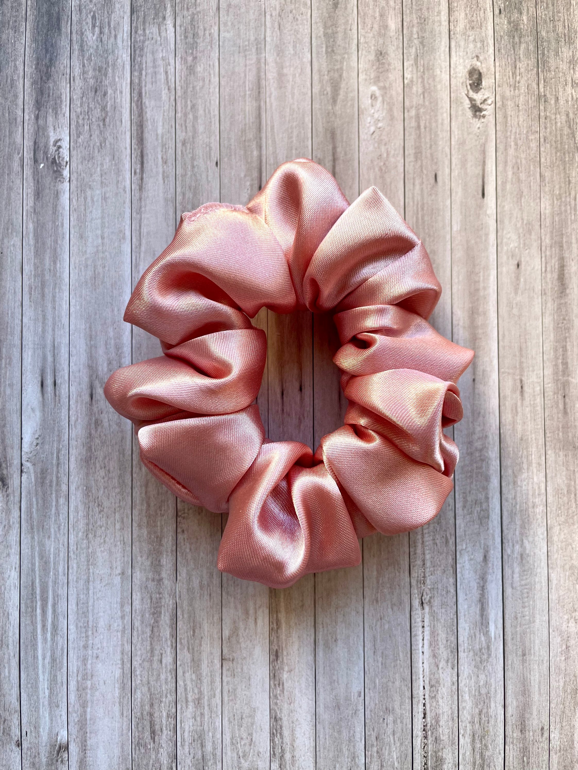 Pink Satin Valentines Day Hair Scrunchie - Etsy