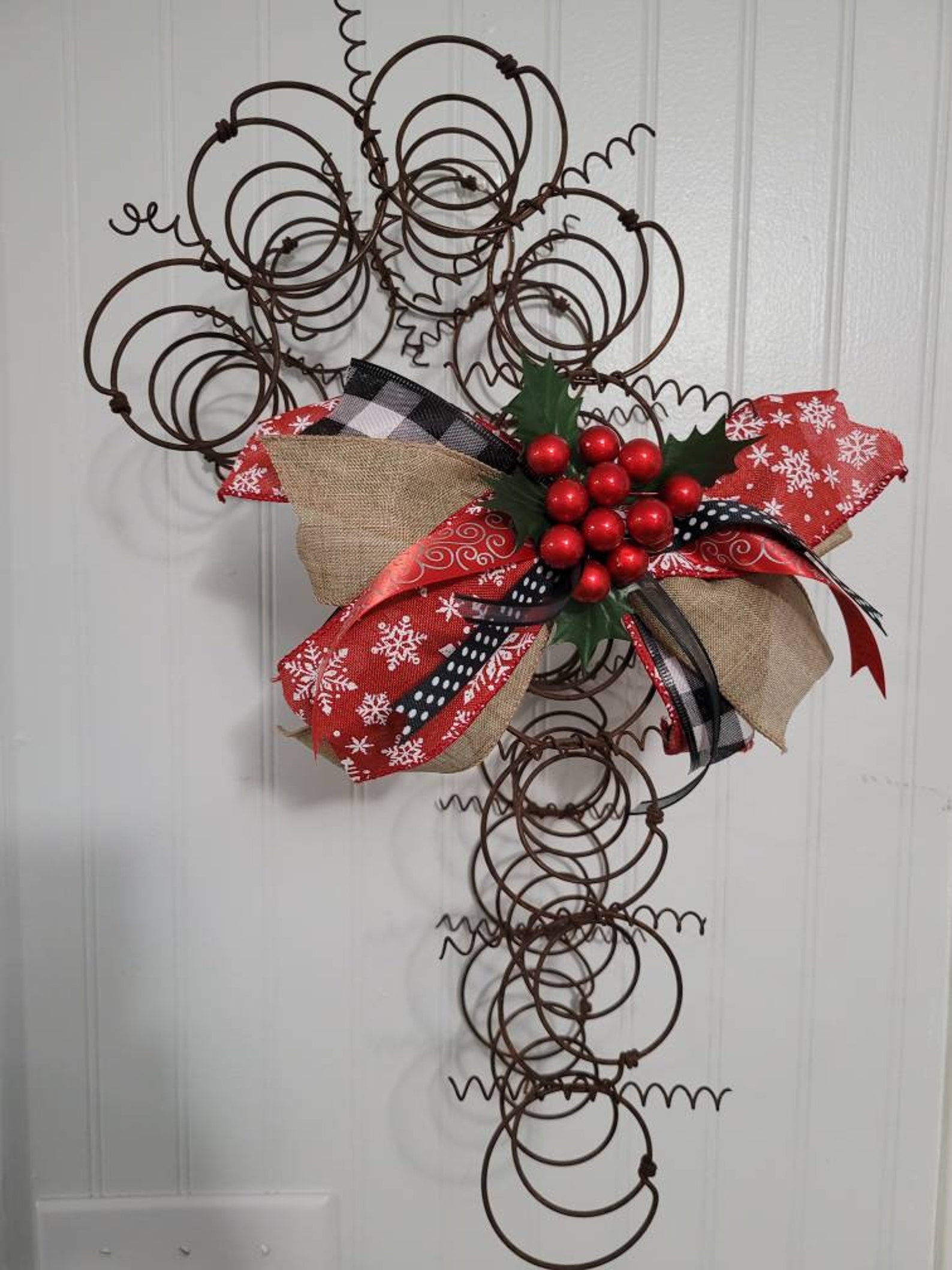 Rusty Candy Cane Decor - Etsy