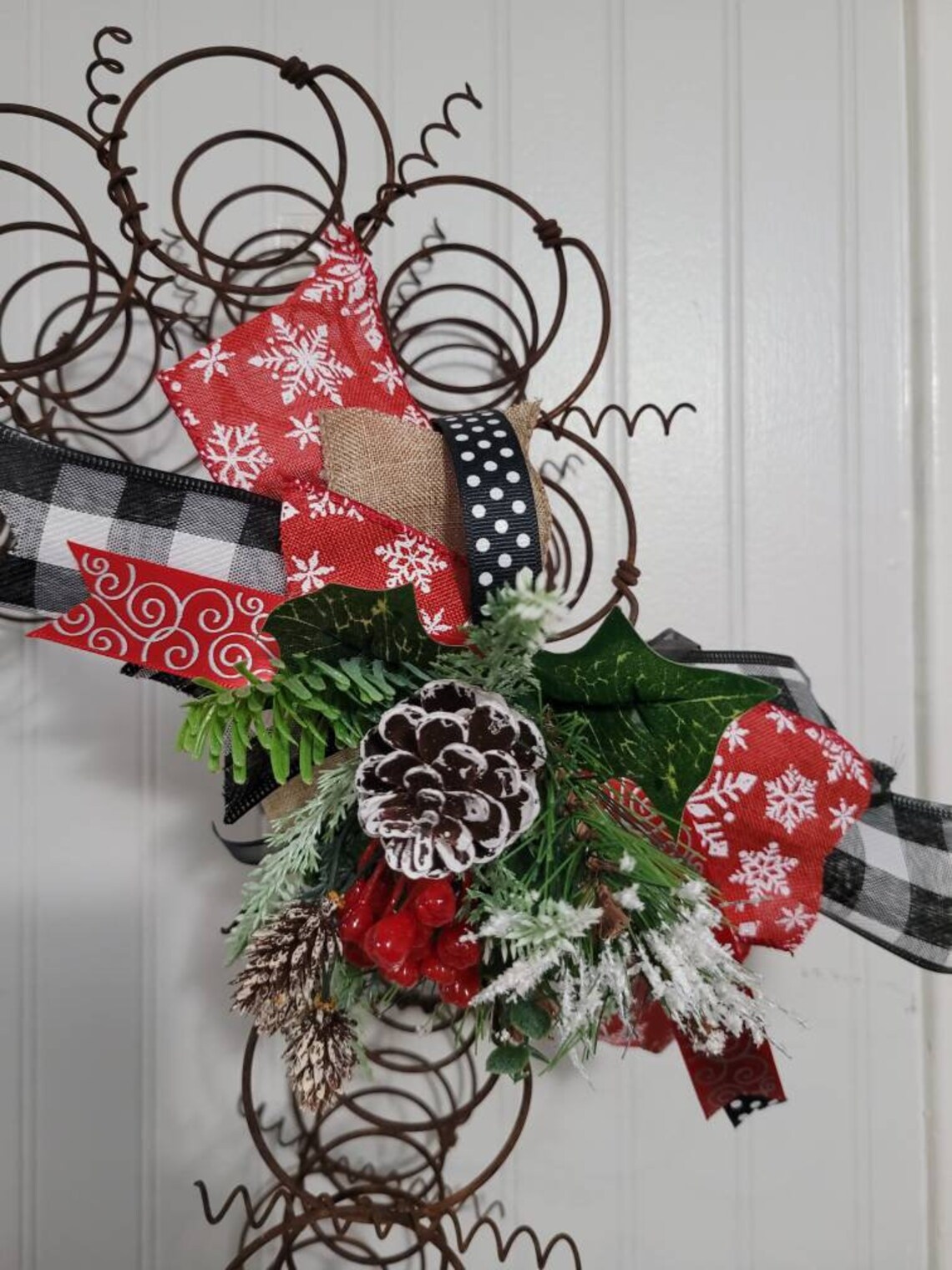 Rusty Candy Cane Decor - Etsy