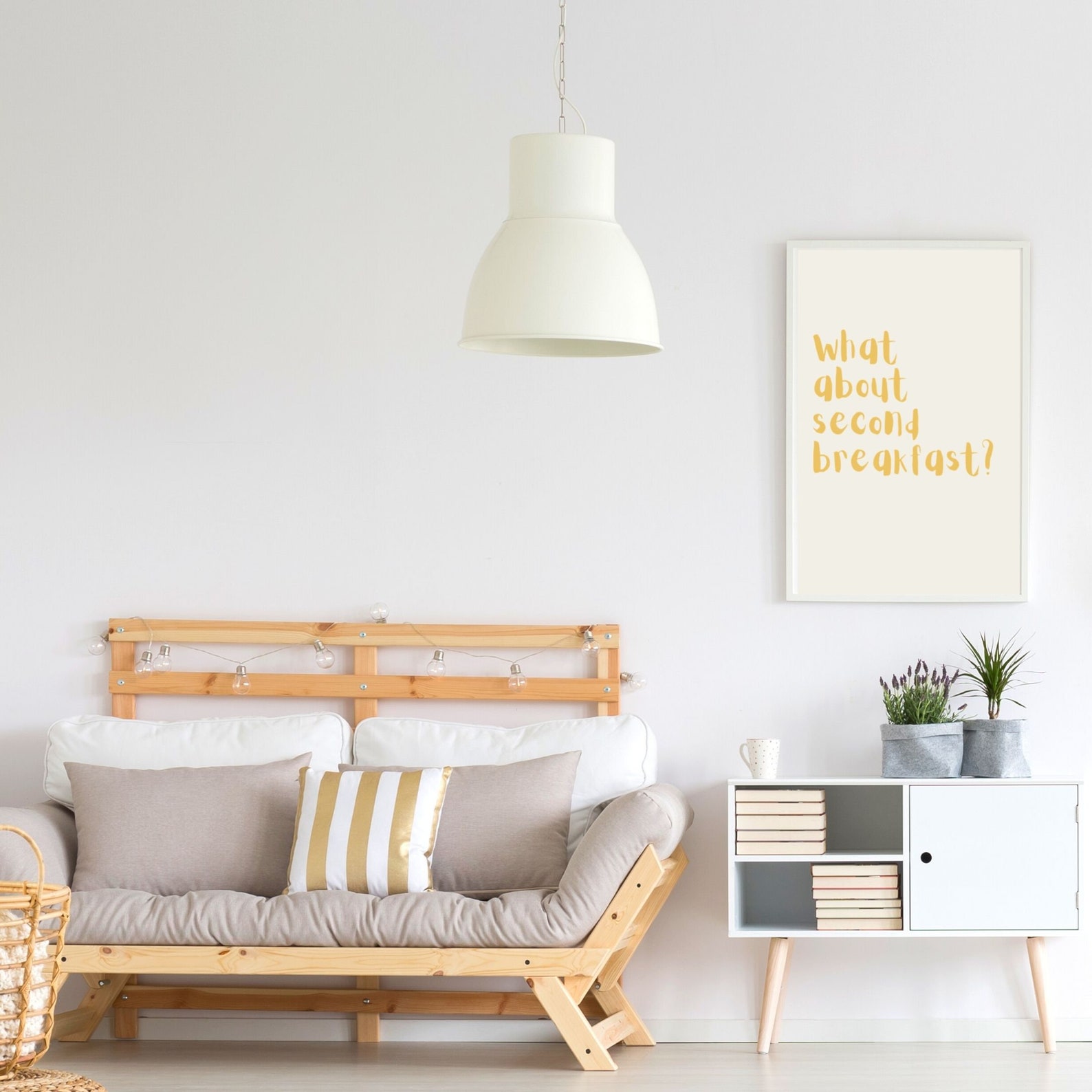 What about second breakfast LOTR Quote Wall Art Tolkien | Etsy