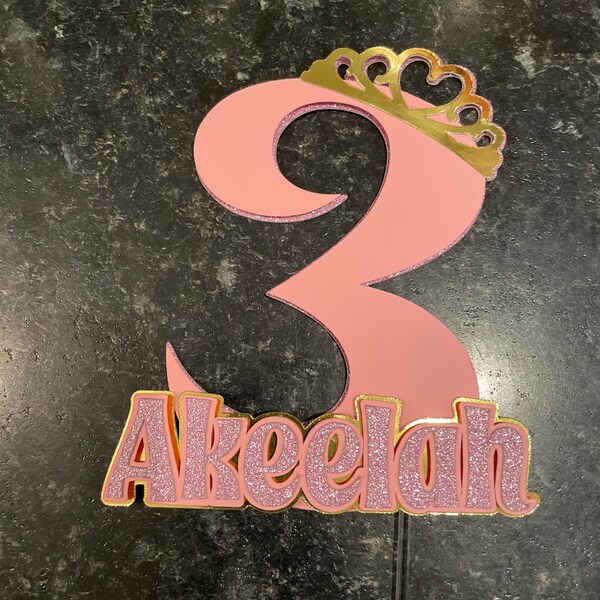 Princess Cake Topper - Etsy UK