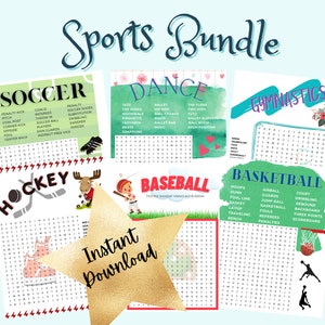 Gymnastics Word Search for Kids, PDF Printable/instant Download - Etsy