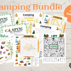 Word Search, Camping Activities, Word Search for Older Kids, Digital ...