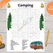 Camping Bundle, Camping Activities, Word Search for Older Kids, Digital ...