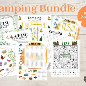 Camping I Spy Game: Kids Summer Activity (digital Download) - Etsy