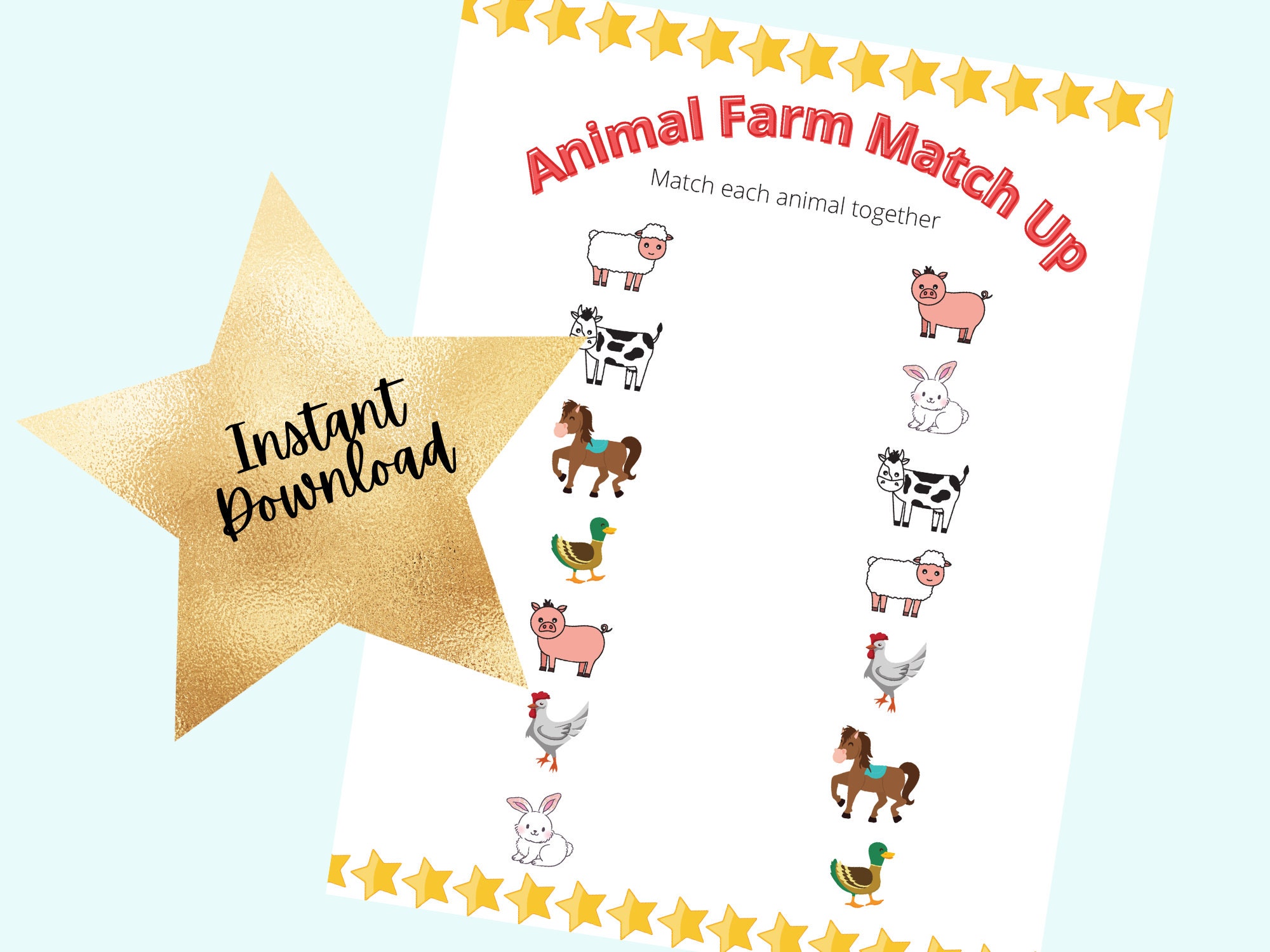 Zoo Animals, Animals on the Farm Bundle, Activity Bundle - Etsy