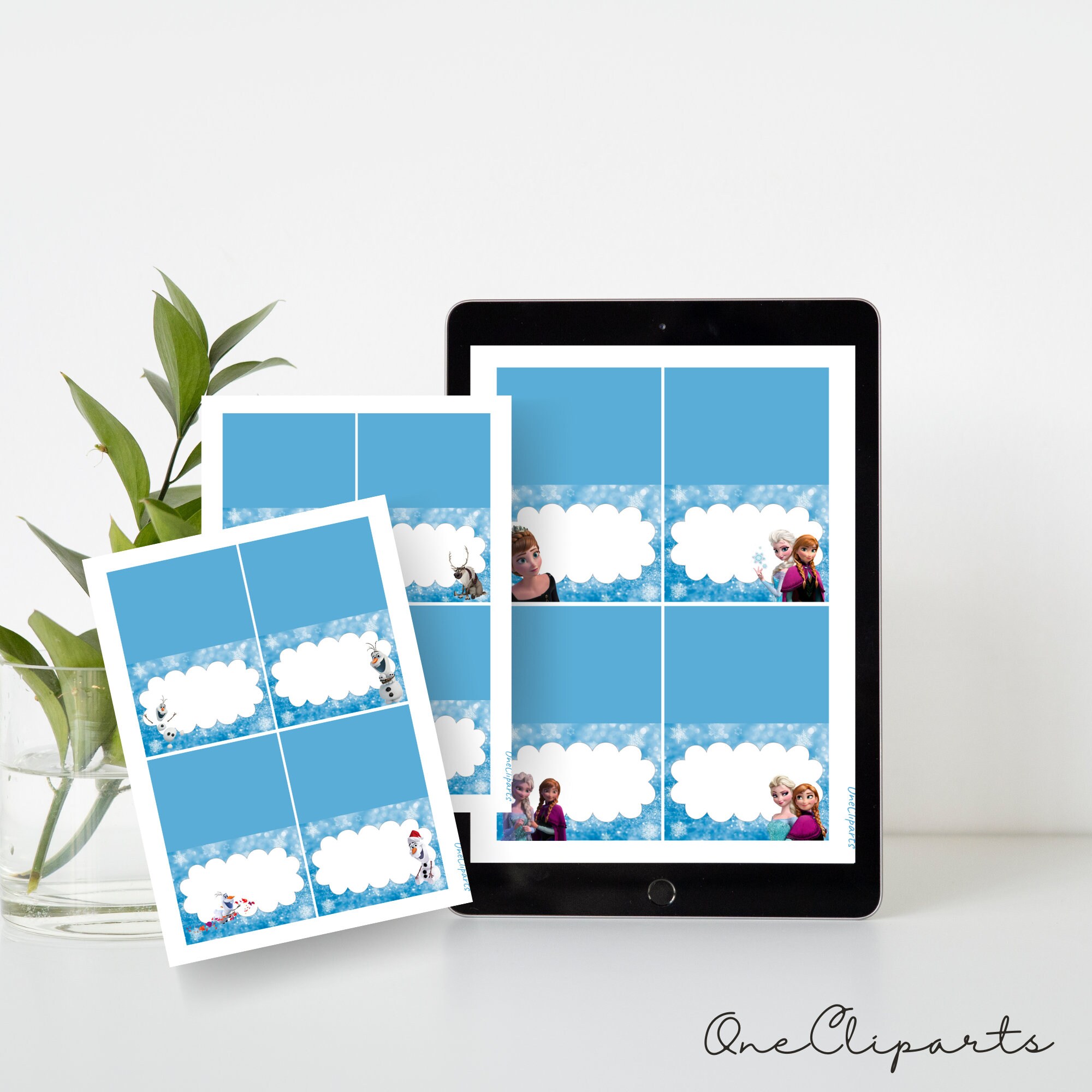 Frozen Party Food Labels: Printable Food Tents (digital Download) - Etsy