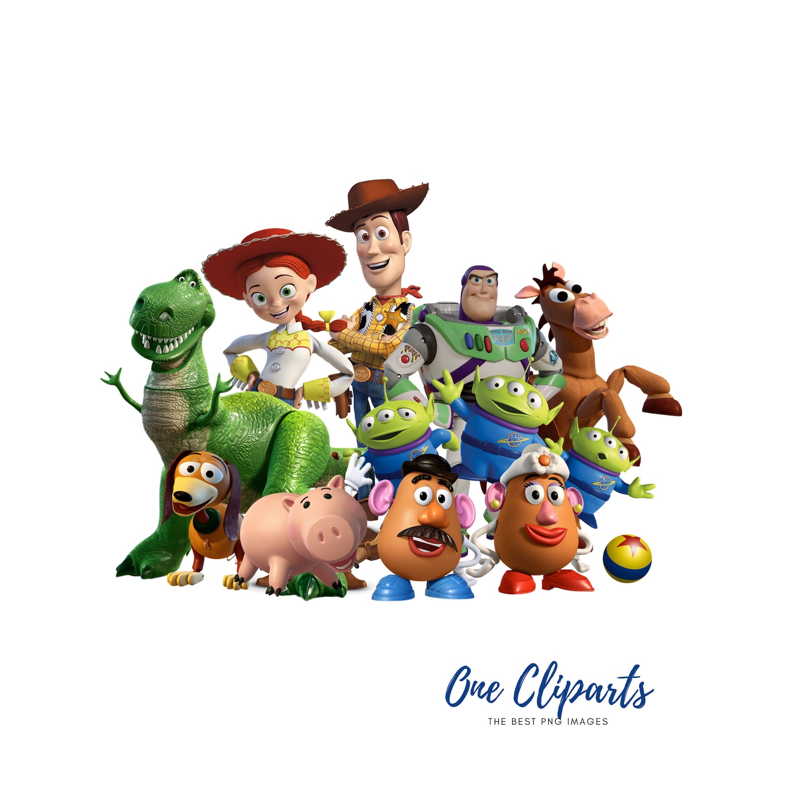 Toy Story Clipart PNG, Pixar Clipart - Etsy