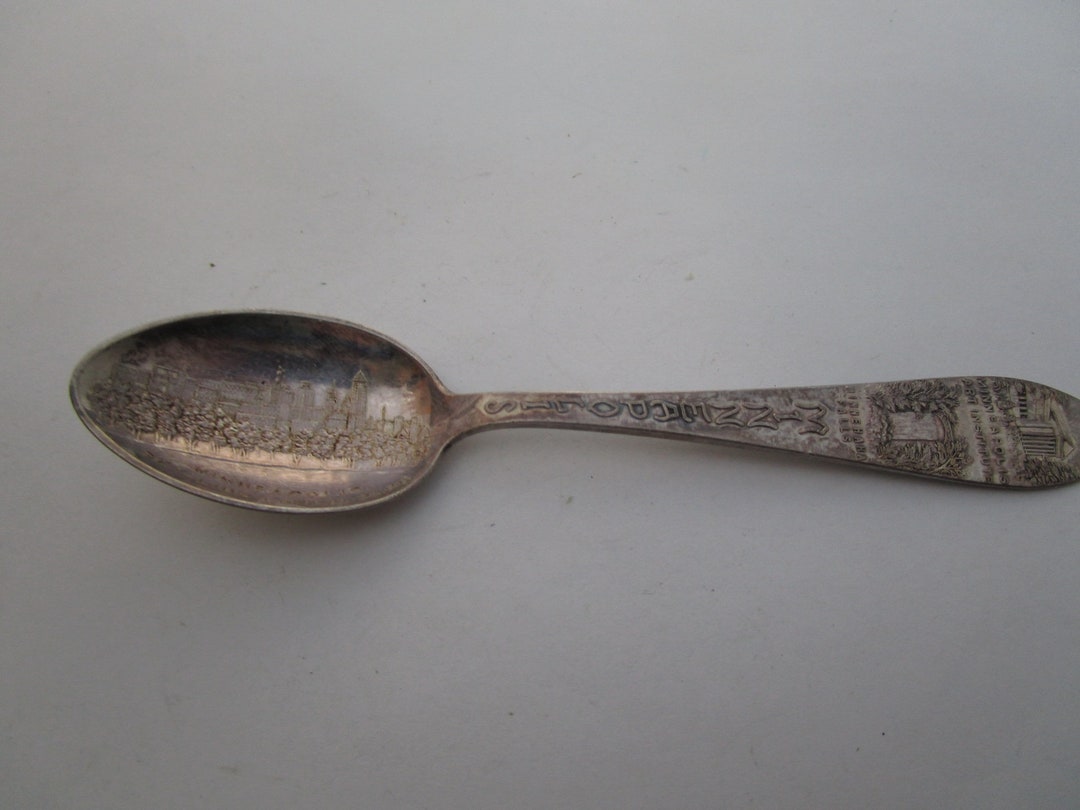 Rare Sterling Silver Souvenir Spoon Minneapolis Minnesota Minnihaha ...