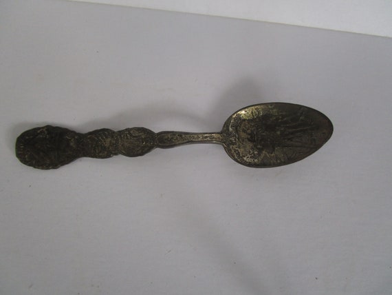 C 1900 Antique Silver Plate Souvenir Spoon Alaska Sled Dog | Etsy