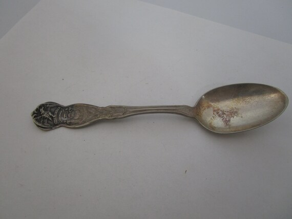 Antique Silver Plate Souvenir Spoon Wisconsin Forward State | Etsy