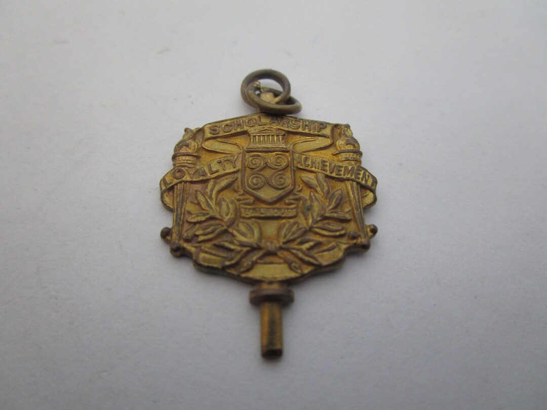 Antique Key Type Fancy School Charm Scholarship Loyalty Achievement - Etsy