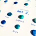 DOT CARD SET 2 Metallic Watercolor Stationery for Scraper - Etsy