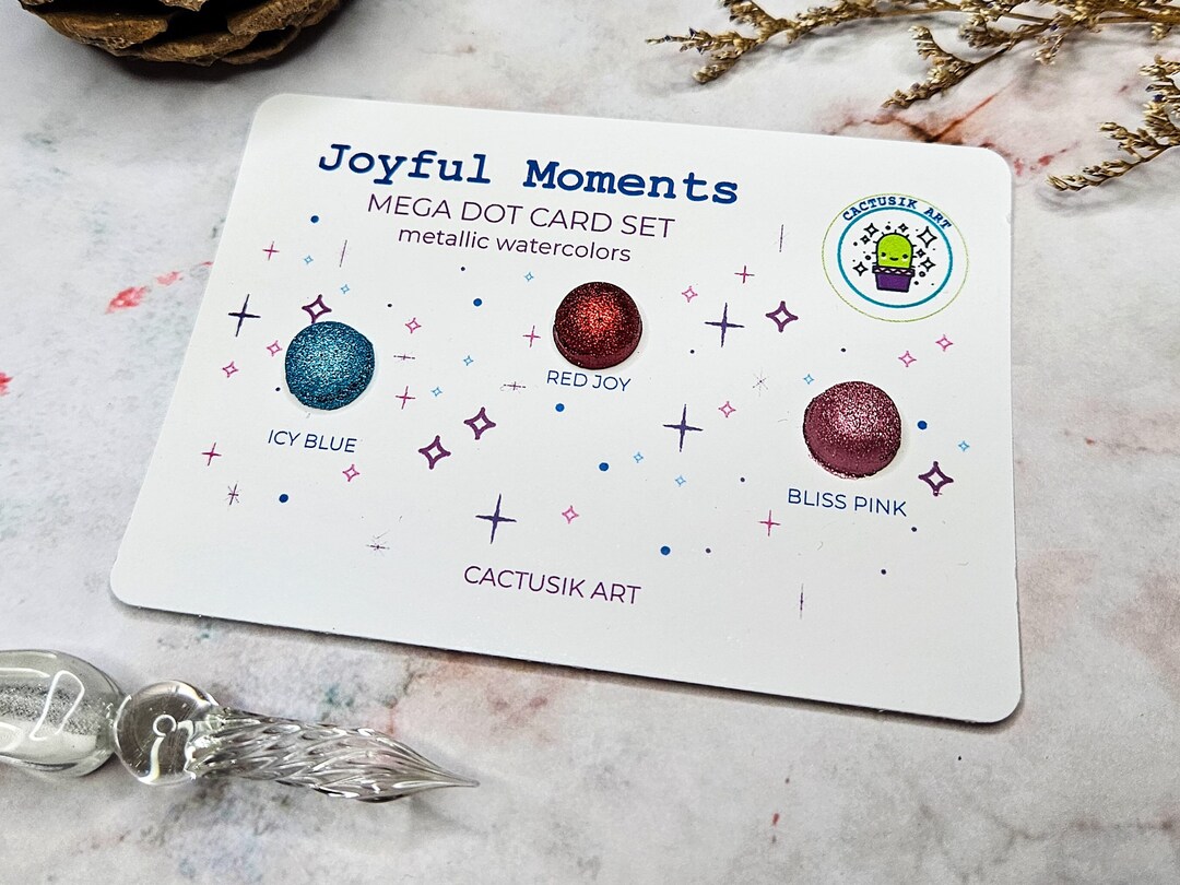 JOYFUL MOMENTS Dot Card Watercolor Set, Big Paint Sample for Artist ...