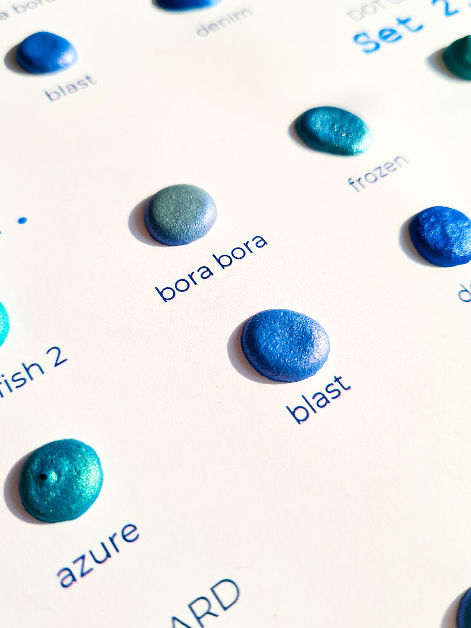 DOT CARD SET 2 Metallic Watercolor, Stationery for Scraper, Rock ...