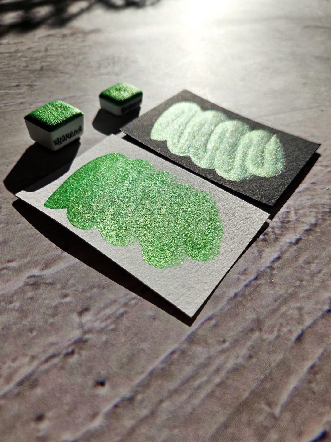 SHAMROCK Quarter Pan Shimmer Watercolor, Bullet Journal Accessories ...