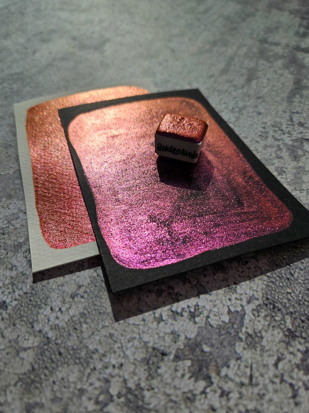 ANDROMEDA Half Pan Shifting Paint to Scrapbooking, Crafty Accessories to Journaling, Brush Art ...