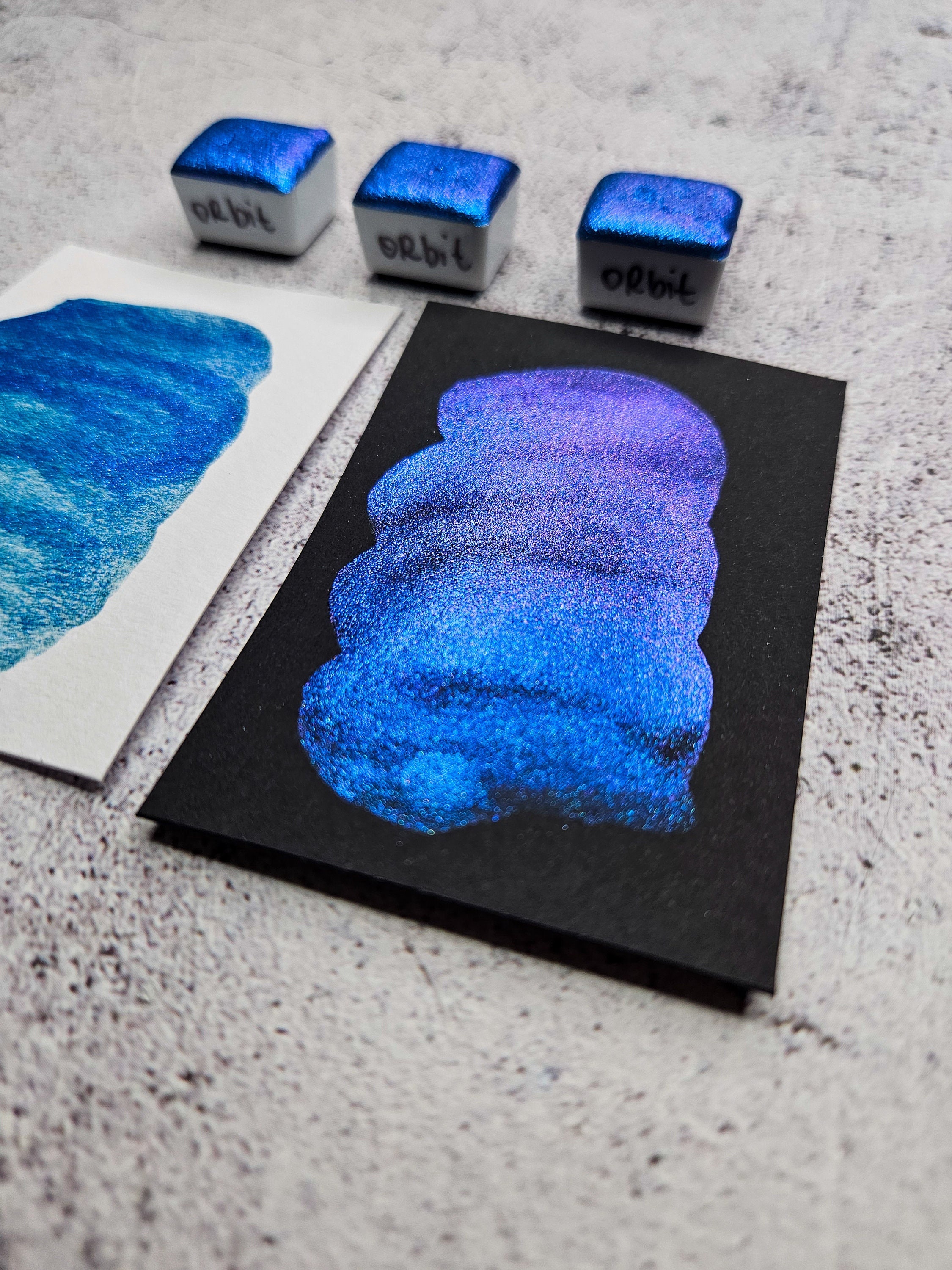 ORBIT Shifting Handmade Paint to Scrapbooking, Metallic Watercolor for ...