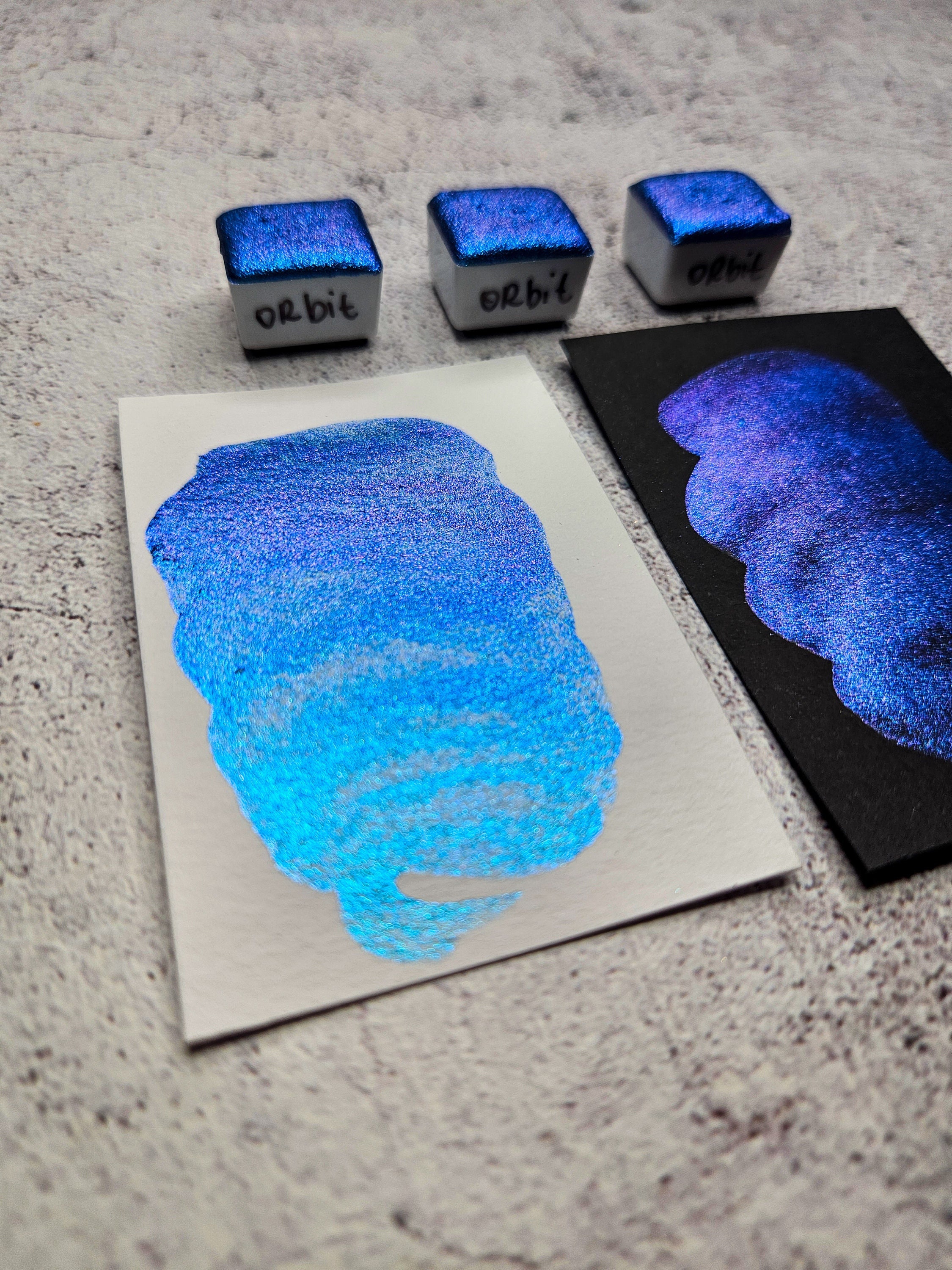 ORBIT Shifting Handmade Paint to Scrapbooking, Metallic Watercolor for ...