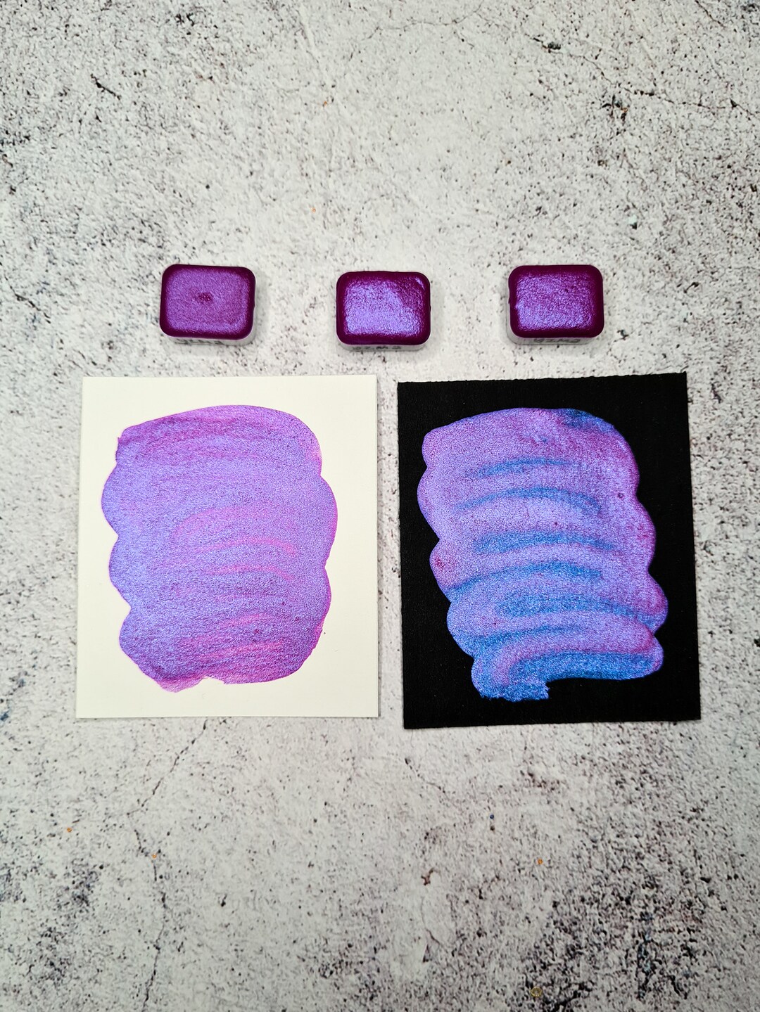 YZMA Duotone Metallic Watercolor Paint, Duochrome Calligraphy Art ...
