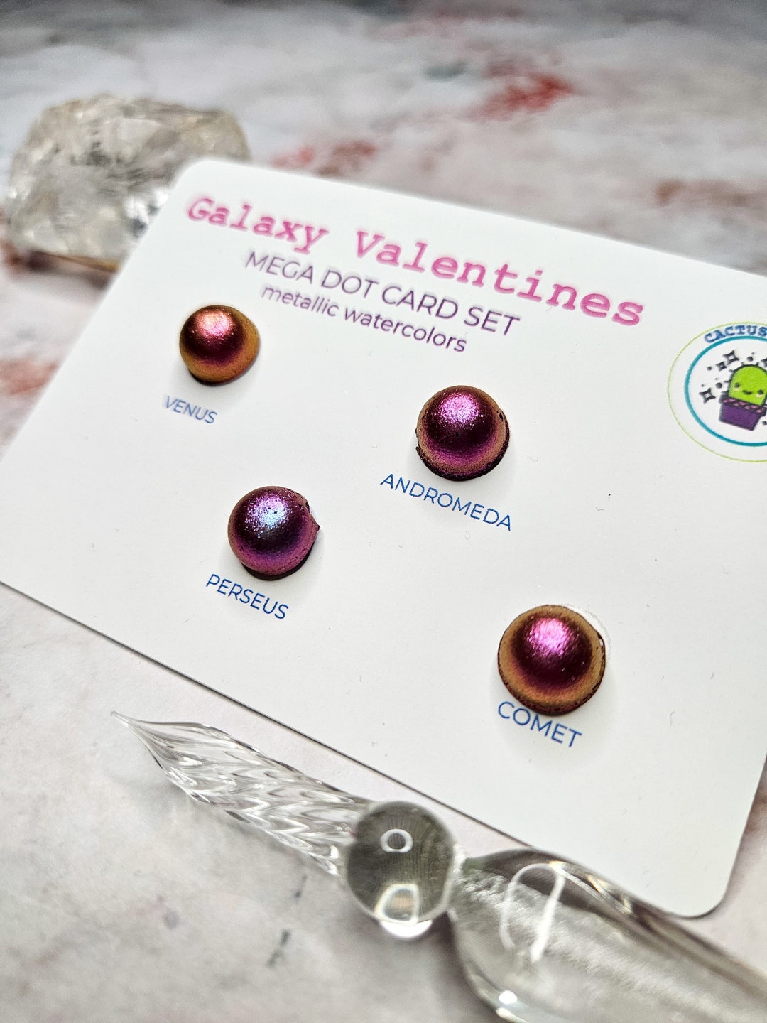 GALAXY VALENTINES Chameleon Watercolor Dot Set, Big Paint Sample for ...