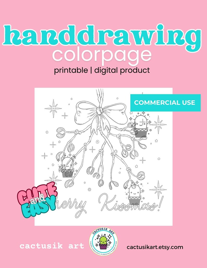 Christmas Coloring Page, Holiday Activity, Printable Festive Art ...