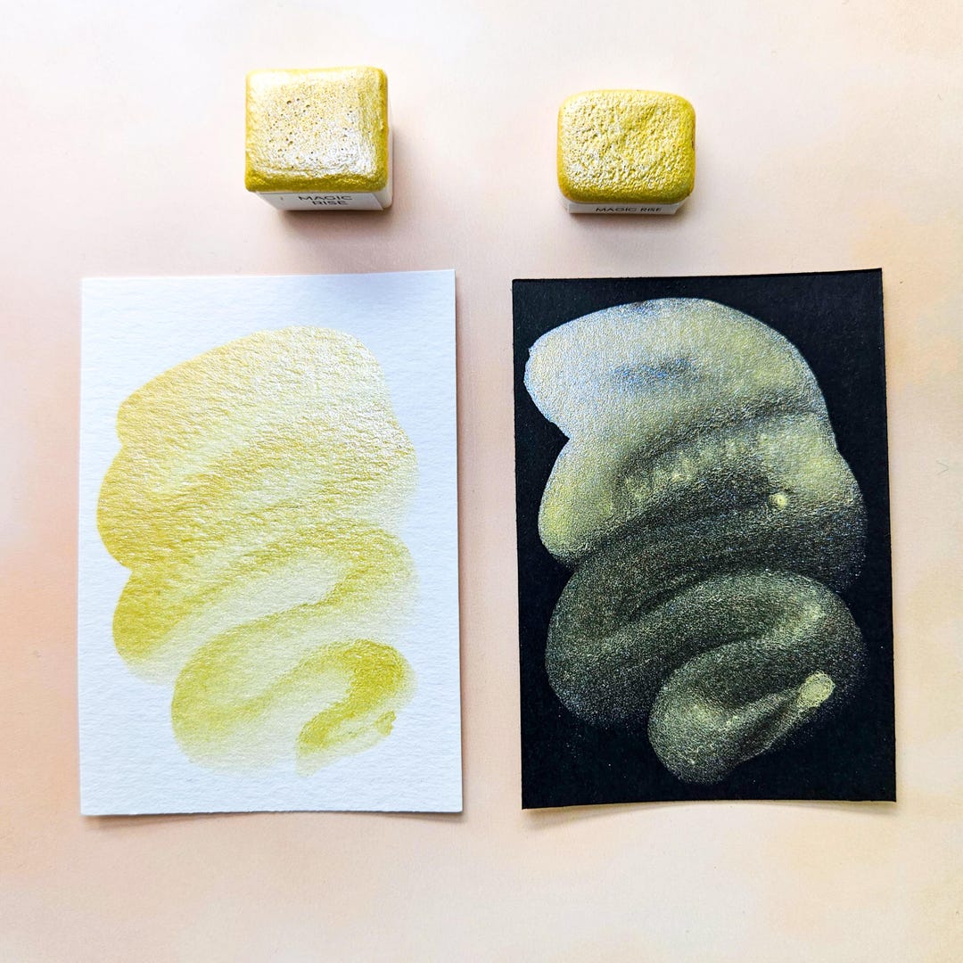 MAGIC RISE Half Pan Transparent Watercolor, Handmade Paint to ...