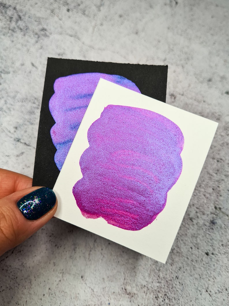 YZMA Duotone Metallic Watercolor Paint, Duochrome Calligraphy Art ...