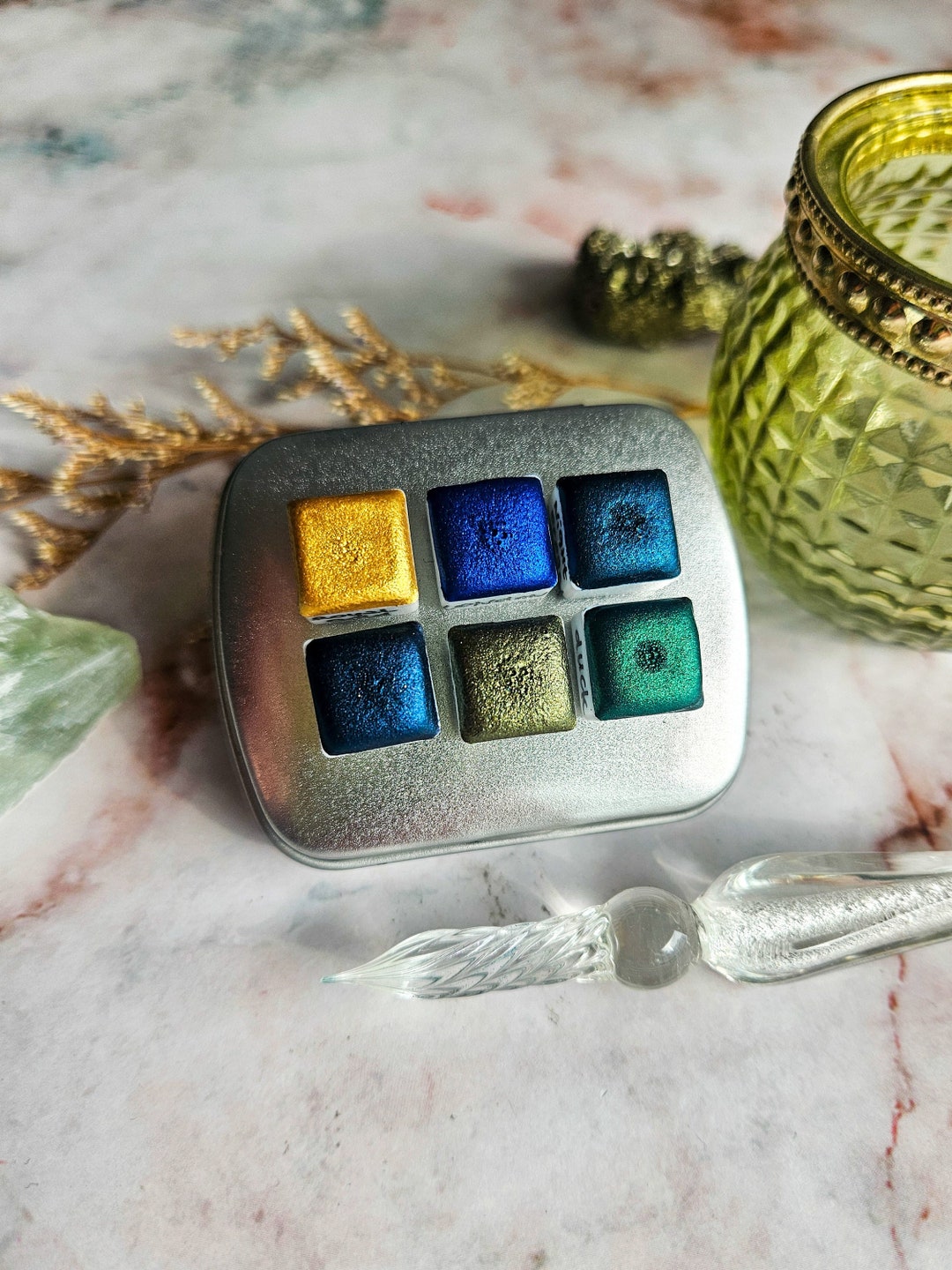 MAJESTIC COLORS Mini Pan Set to Journaling, Scrapbooking Stuff for ...